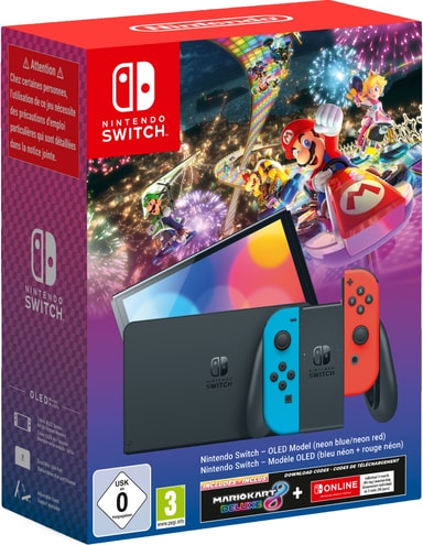 Nintendo Switch OLED Mario Kart 8 Deluxe Edition spillkonsoll - Elkjøp ...