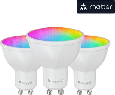Nanoleaf Essentials Matter LED-pære GU10 (3-pk) - Elkjøp | Elkjøp