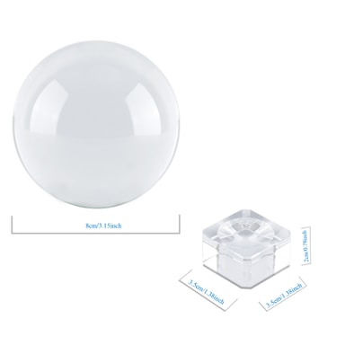 Glasskule Krystallkule Fotokule (80 mm) - Elkjøp