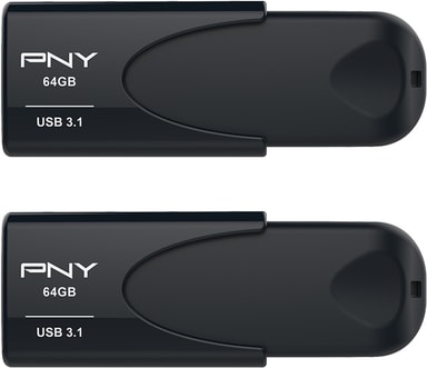 PNY Attache 4 USB 3.1 minnepenn 64 GB (2-pakning) - Elkjøp | Elkjøp