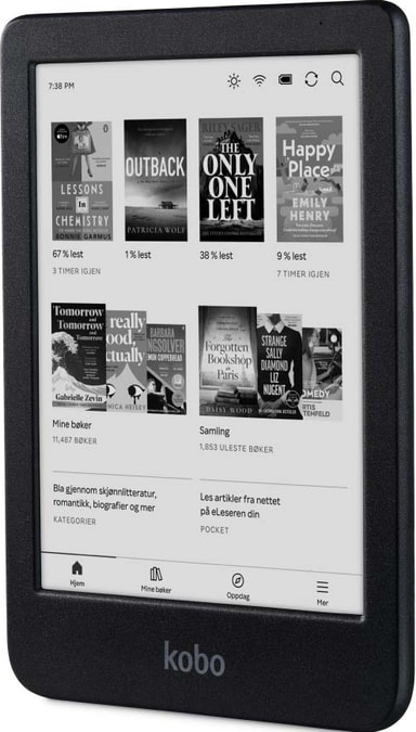 Kobo Clara BW eBook-leser 16GB (sort) - Elkjøp | Elkjøp