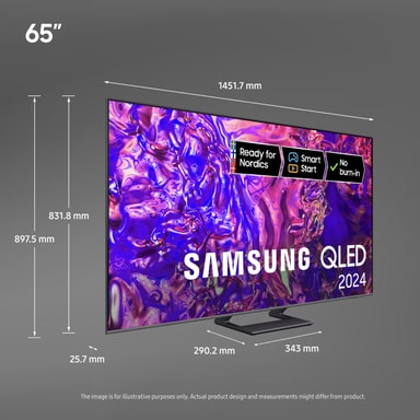 Samsung 65" Q77D 4K QLED Smart TV (2024) - Elkjøp | Elkjøp
