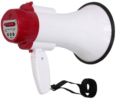 Megafon 20W med USB og mikro-SD - Elkjøp