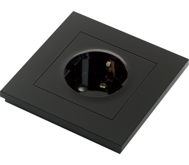 Stikkontakt Plus Enkel lnnfelt Jord Sort - Elkjøp | Elkjøp