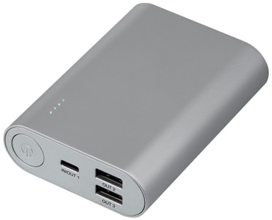 Goji 10 050 mAh USB-C powerbank (sølv) - Elkjøp