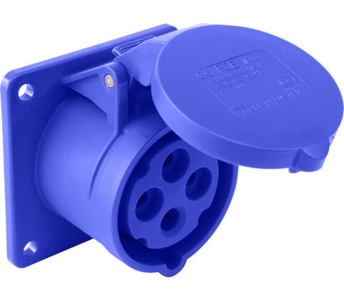 Stikkontakt Innfelt Rett 32A 3Pol+Jord 230V 9H IP44 - Elkjøp | Elkjøp