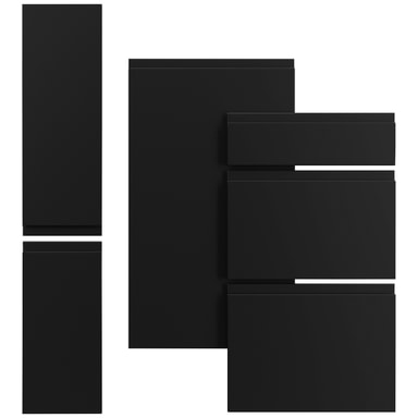 Epoq Integra 2-delt front til oppvaskmaskin til kjøkken 60x70 (sort ...