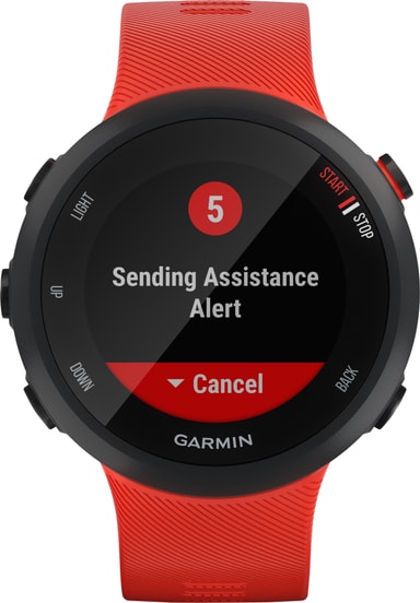 Garmin Forerunner 45 L treningsklokke (sort/lavarød) - Elkjøp