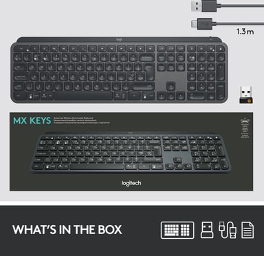Logitech MX Keys trådløst tastatur (nordisk layout) - Elkjøp | Elkjøp