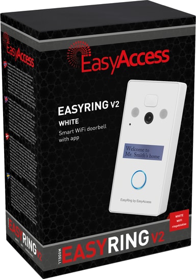 EasyAccess EasyRing V2 smart ringeklokke (hvit) - Elkjøp