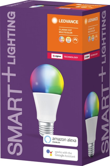 Ledvance Smart+ LED RGBW lyspære E27 60W 151749 - Elkjøp