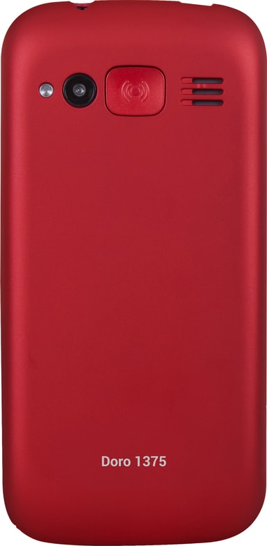 Doro 1375 mobiltelefon (rød) - Kun 2G - Elkjøp | Elkjøp