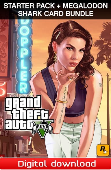 GTA V Premium Online Edition & Megalodon Shark Card Bundle - PC Window ...