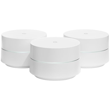 Google WiFi Mesh 3 pakning hvit Elkj p Google WiFi Mesh 3 pakning hvit Elkj p