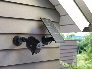 Arlo Essential solcellepanel for lading utendørs (sort) - Elkjøp | Elkjøp