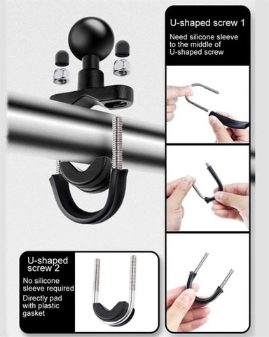 U-bolt feste med 25mm Ball Head for Actionkamera - Elkjøp