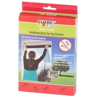 Insektsnett til vindu- 130x150cm - sort - Elkjøp