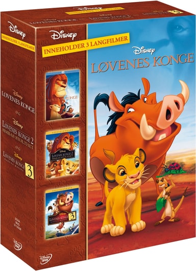 Løvenes Konge: samleboks 1-3 (DVD) - Elkjøp