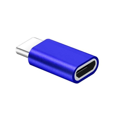 Micro USB til USB-C adapter aluminium - blå - Elkjøp | Elkjøp