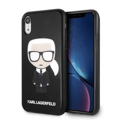 Karl Lagerfeld iPhone Xr Deksel Hardplast Ikonik Karl Glitter Svart ...