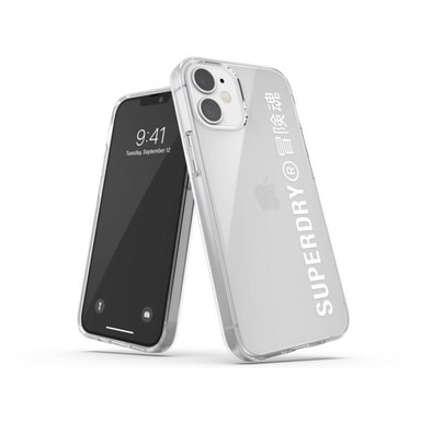 Superdry iPhone 12 Mini Cover Snap Case Clear Hvid | Elgiganten ...
