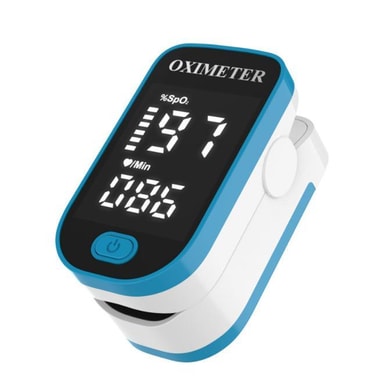 Pulsoksymeter for finger YAD-002 Turkis / Hvit - Elkjøp | Elkjøp