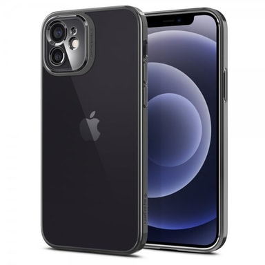 Spigen iPhone 12 Deksel Optik Crystal Chrome Grey - Elkjøp