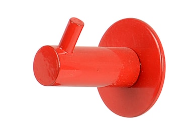 Knaggrekke rund med 1 knagg - rød - Elgiganten - Elgiganten