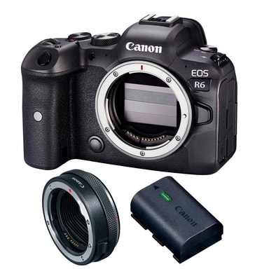 Canon EOS R6 KIT m/batteri og adapter - Elkjøp