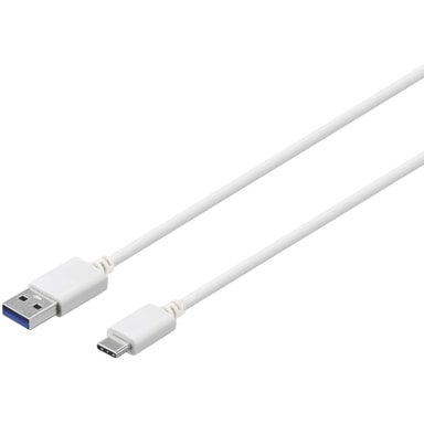 Sandstrøm USB A-C kabel 1,2 m (hvit) - Elkjøp