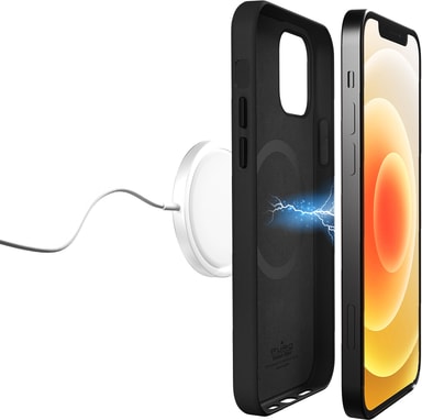 iPhone 12/iPhone 12 Pro Deksel SKYMAG Leather Look Svart - Elkjøp | Elkjøp
