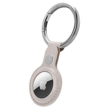 Apple AirTag Holder Basic Leather Stone - Elkjøp | Elkjøp