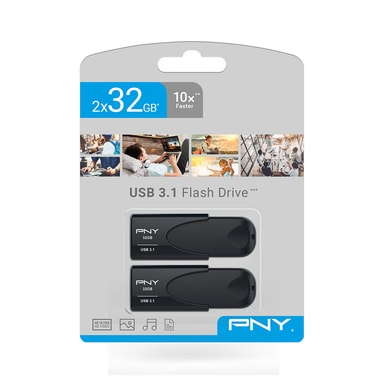 PNY Attaché 4 Flash Drive USB 3.1 - 2x32GB - Elkjøp