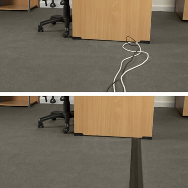 D-LINE Kabelkanal Gulv PVC Pro Svart 1.8m - Elkjøp