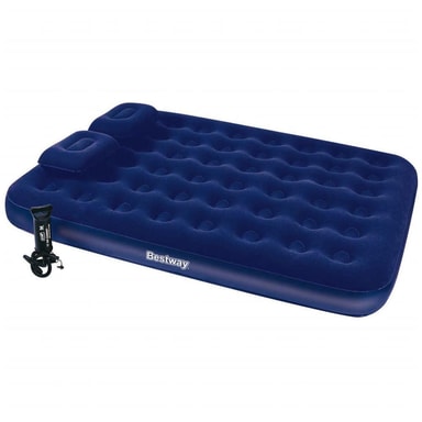 Bestway Luftmadrass med kudde och luftpump 203 x 152 x 22 cm 67374 - Elgiganten - Elgiganten