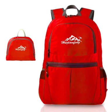 Sammenleggbar ryggsekk 36L unisex vanntett (rød) - Elkjøp