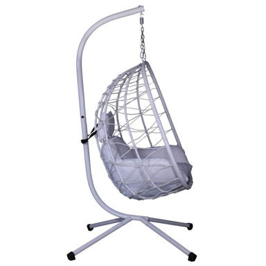 Lykke Hengestol Egg Stol, hvit - Elkjøp | Elkjøp