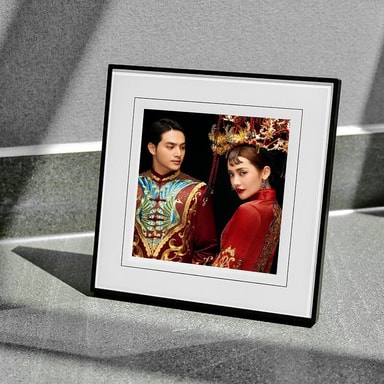 Bildram fotoram med klart glas 17.8x17.8 cm / 7x7 inches - Elkjøp