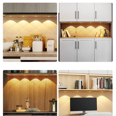 INF LED lyslist med bevegelsessensor, 3 fargetemperaturer og trinnløs ...