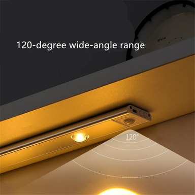 INF LED lyslist med bevegelsessensor, 3 fargetemperaturer og trinnløs ...