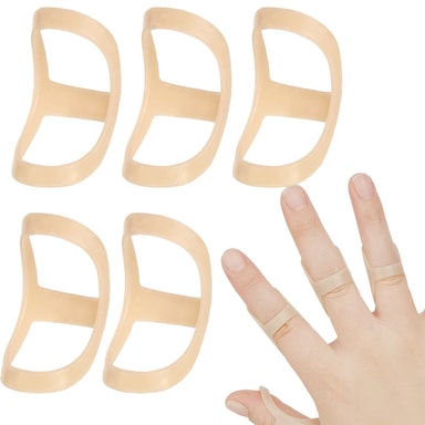 5-pakningsfingerskinne Fingerstøtte Fingerrettingsstøtte beige Size 10 ...