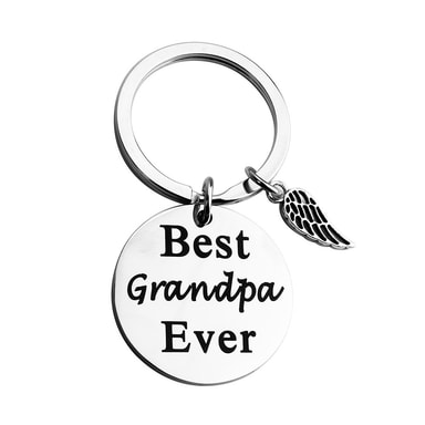 Sølv nøkkelring i rustfritt stål Beste bestefar noensinne - Elkjøp | Elkjøp