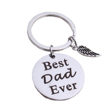 Sølv nøkkelring i rustfritt stål Beste pappa noensinne - Elkjøp | Elkjøp