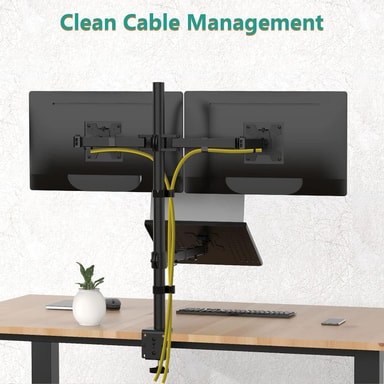 NÖRDIC skjermstativ for 2 skjermer og 1 bærbar bærbar PC, Skjerm opptil ...