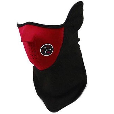 Multifunksjonell halsvarmer Rød / Svart - Elkjøp