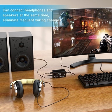 NÖRDIC Bi-Directional 3,5 mm jack lydbryter 2 i 1 ut / 1 i 2 ut analog ...