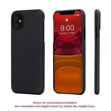 Pitaka iPhone 11 Deksel Active Strap Svart/Grå Twill - Elkjøp | Elkjøp