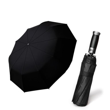 Paraply Automatisk Stor størrelse Sort - Elkjøp