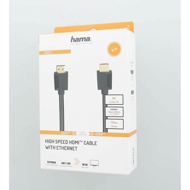 HAMA Cable HDMI High Speed 4K 18 Gbit/s 5,0m - Elkjøp