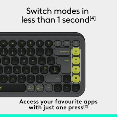 Logitech Pop Icon tastatur (graphite) - Elkjøp | Elkjøp